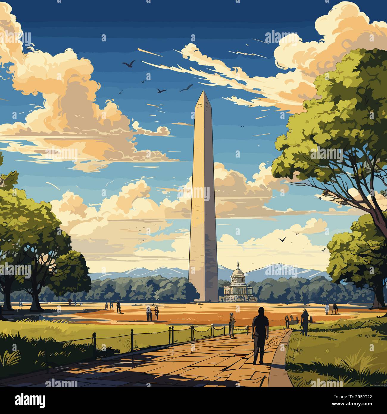 Washington Monument Cartoon Washington Monument Time Lapse On A Clear