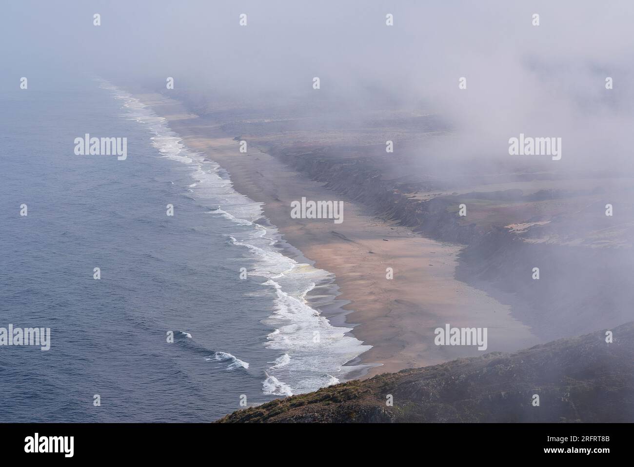 Waves along Point Reyes National Seashore in California Stock Photo - Alamy