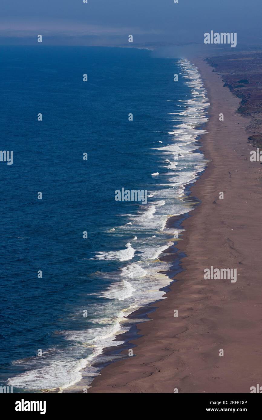 Waves along Point Reyes National Seashore in California Stock Photo - Alamy
