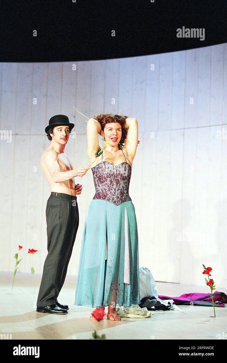 Aidan McArdle (Puck), Sirine Saba (Peaseblossom) in A MIDSUMMER NIGHT'S ...