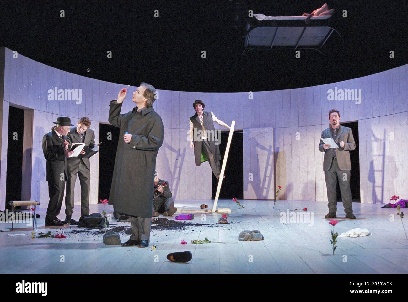 the Mechanicals rehearse with (rear, on ladder) Aidan McArdle (Puck ...