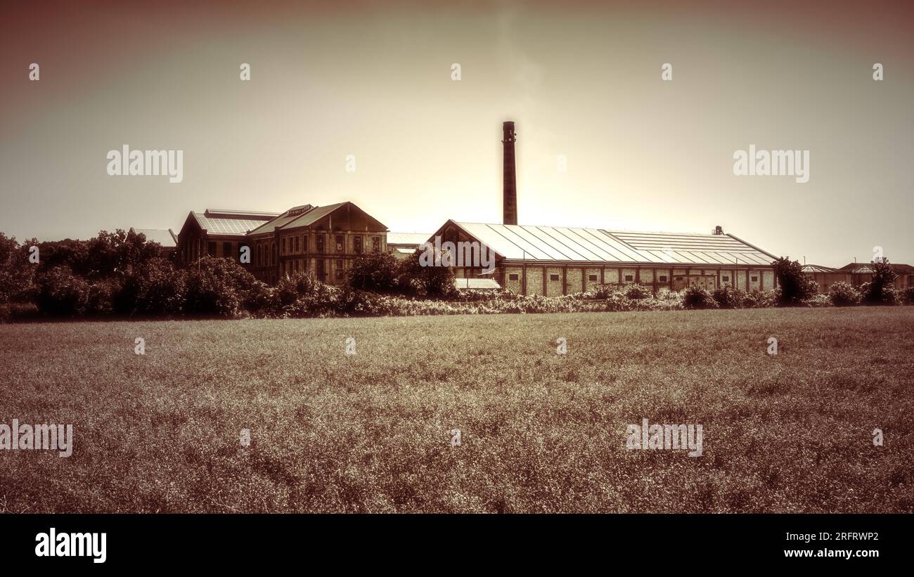 Old factory a little bit scaring Stock Photo - Alamy