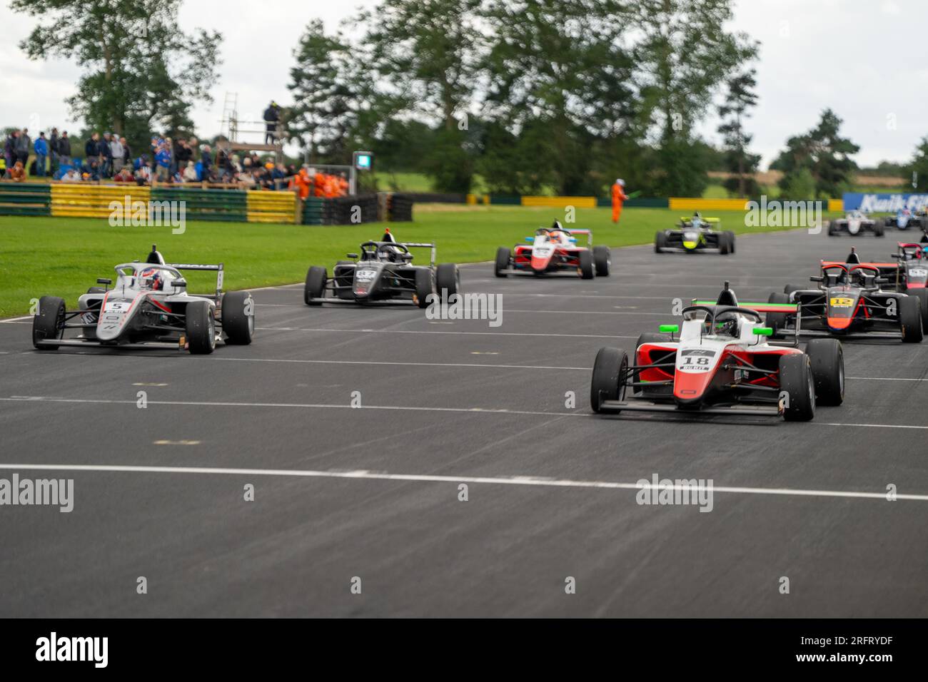 Grid Form For The British Formula 4 Championship Croft Stock Photo - Alamy