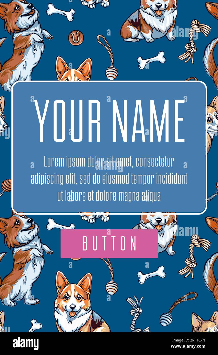 Pet Shop Web Banner Design with Toys and Accessory Vector Template ...