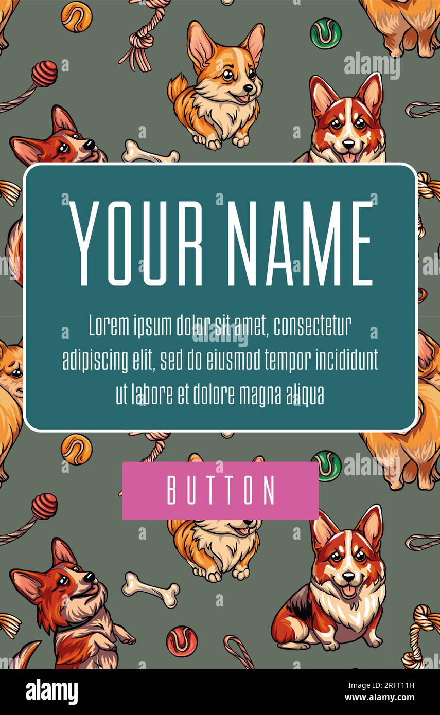 Corgi dog image Stock Vector Images - Alamy