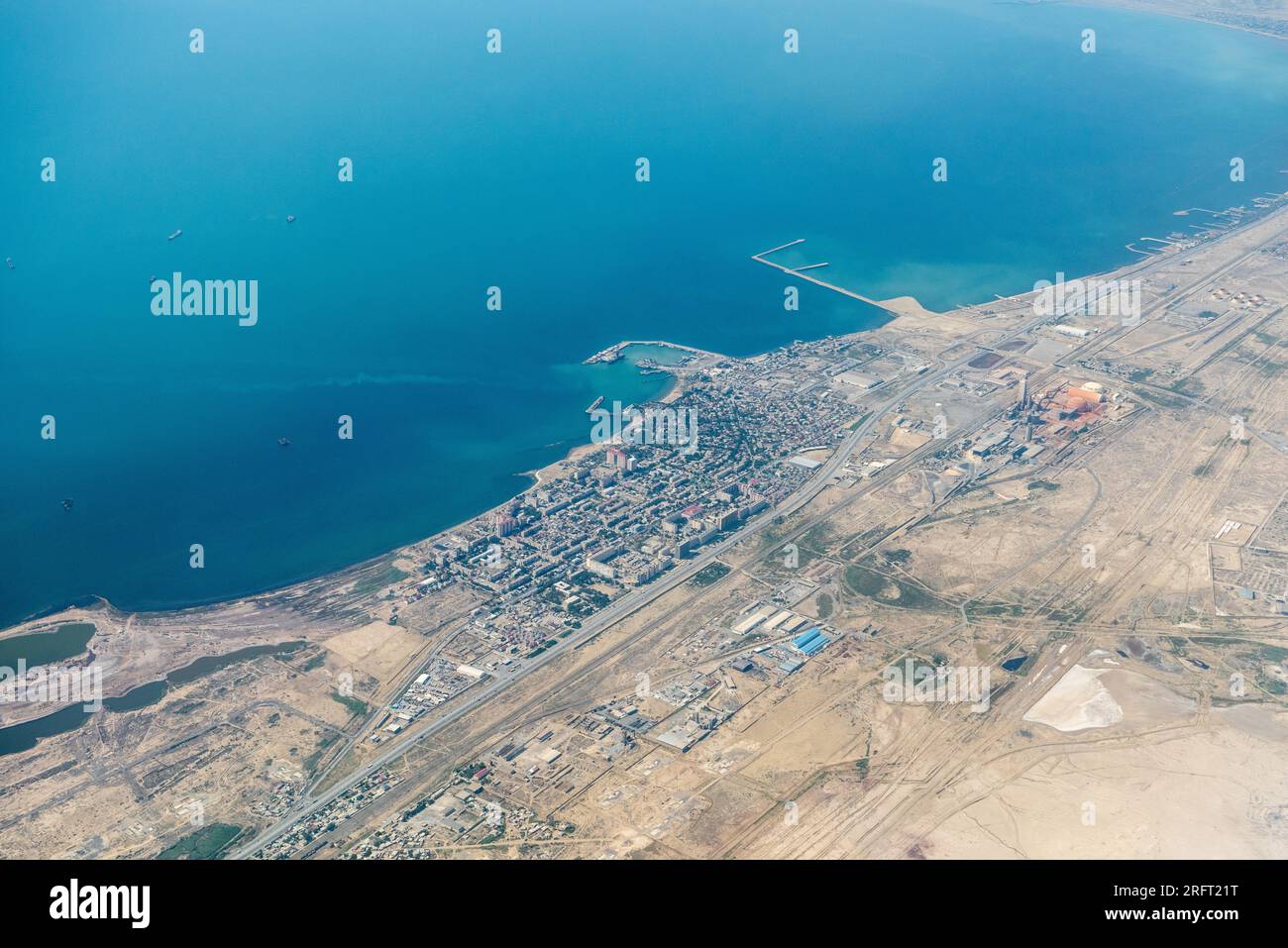 Caspian sea aerial hi-res stock photography and images - Alamy