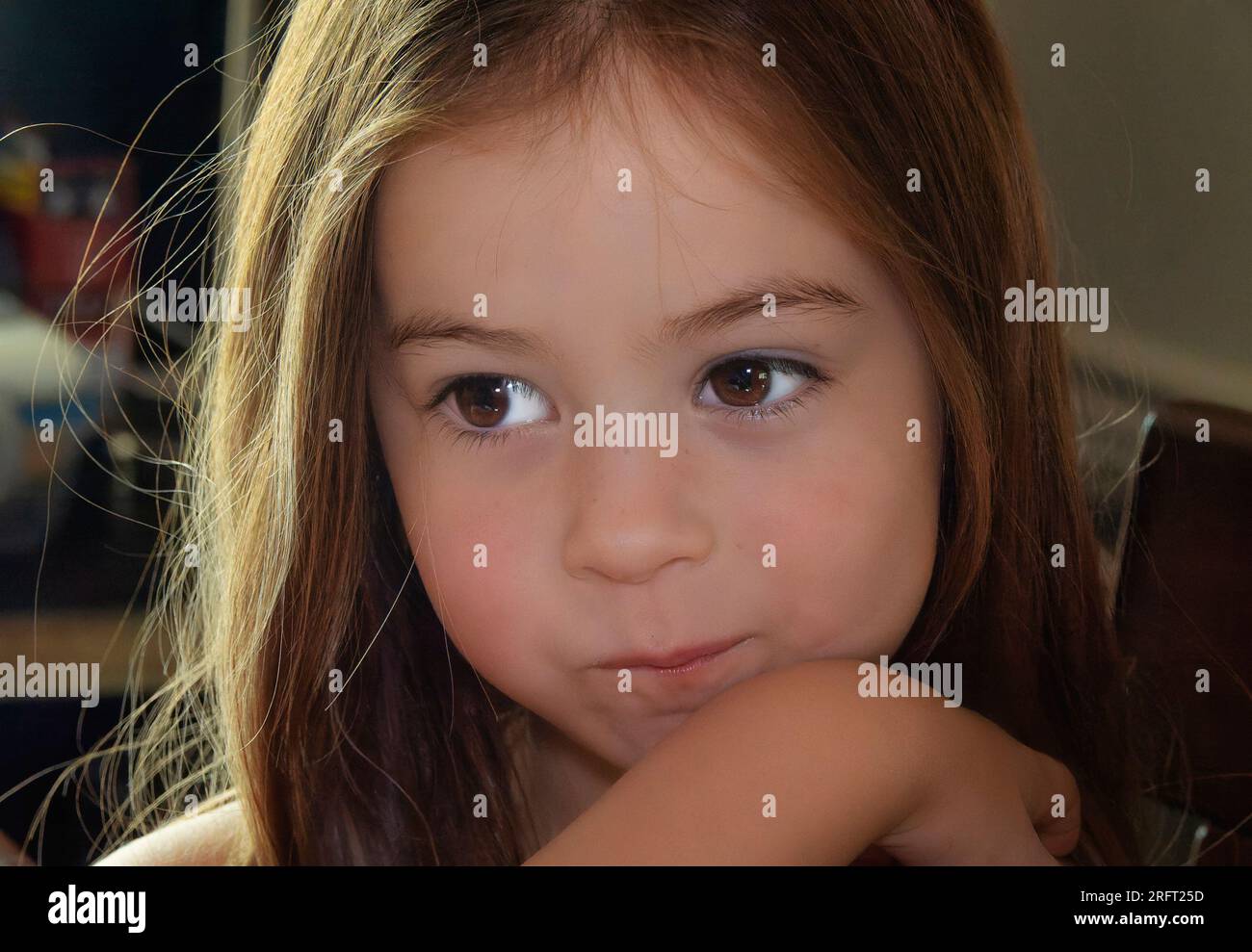 Young child at the dining table Stock Photo - Alamy