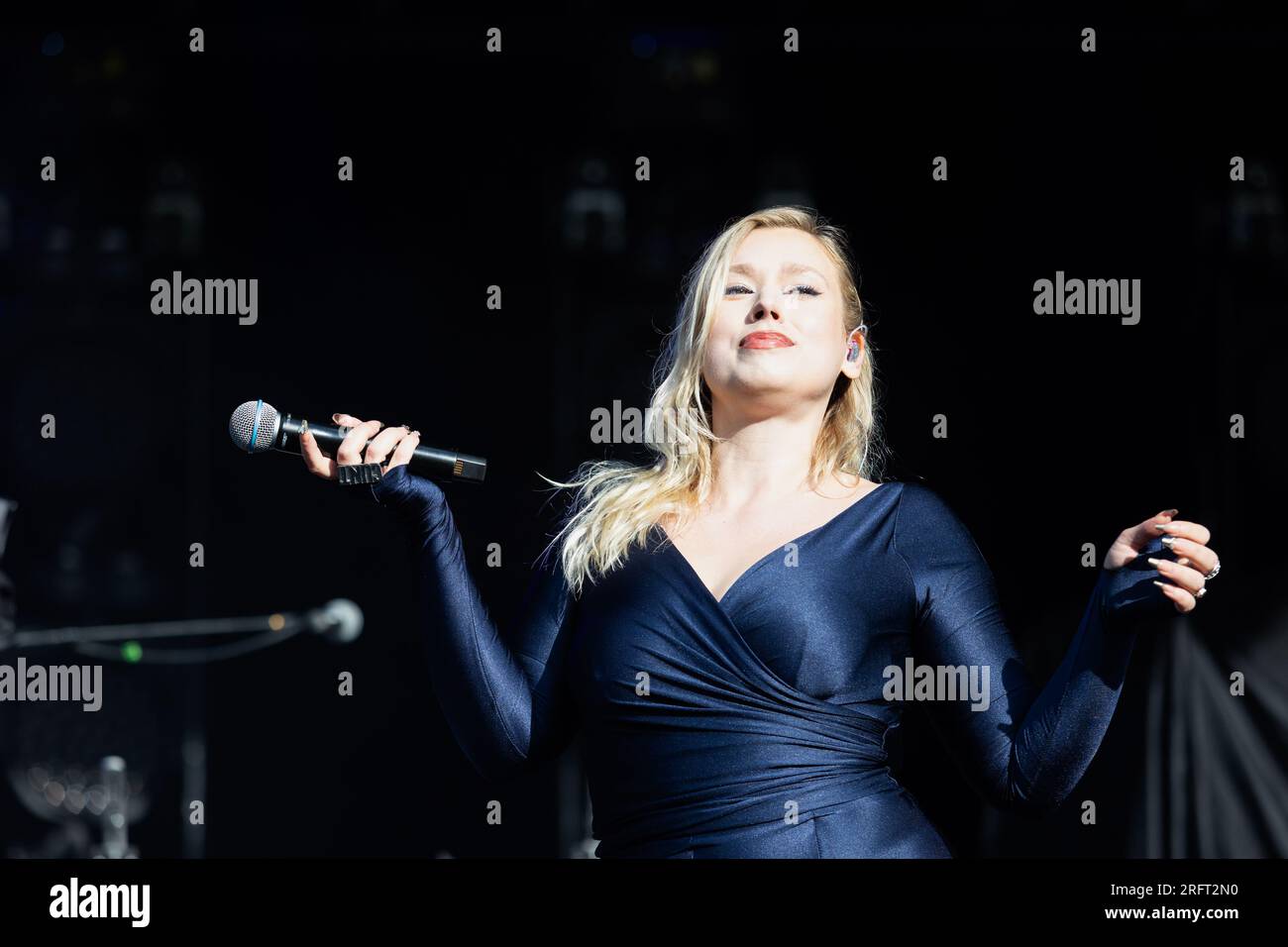Crystal Palace, London, UK. August 5, 2023. Eliza Legzdina performs at ...