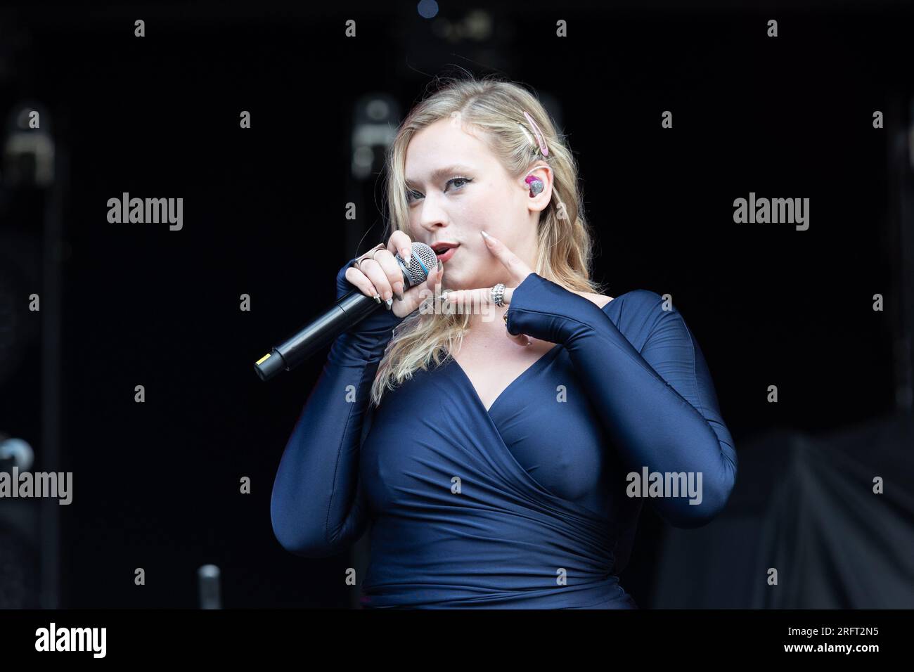 Crystal Palace, London, UK. August 5, 2023. Eliza Legzdina performs at ...