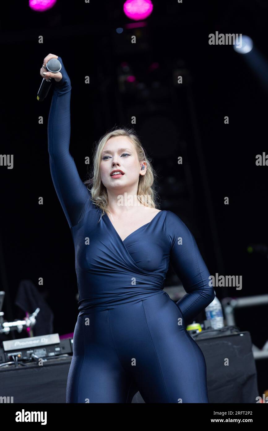 Crystal Palace, London, UK. August 5, 2023. Eliza Legzdina performs at the South Facing 2023 ...