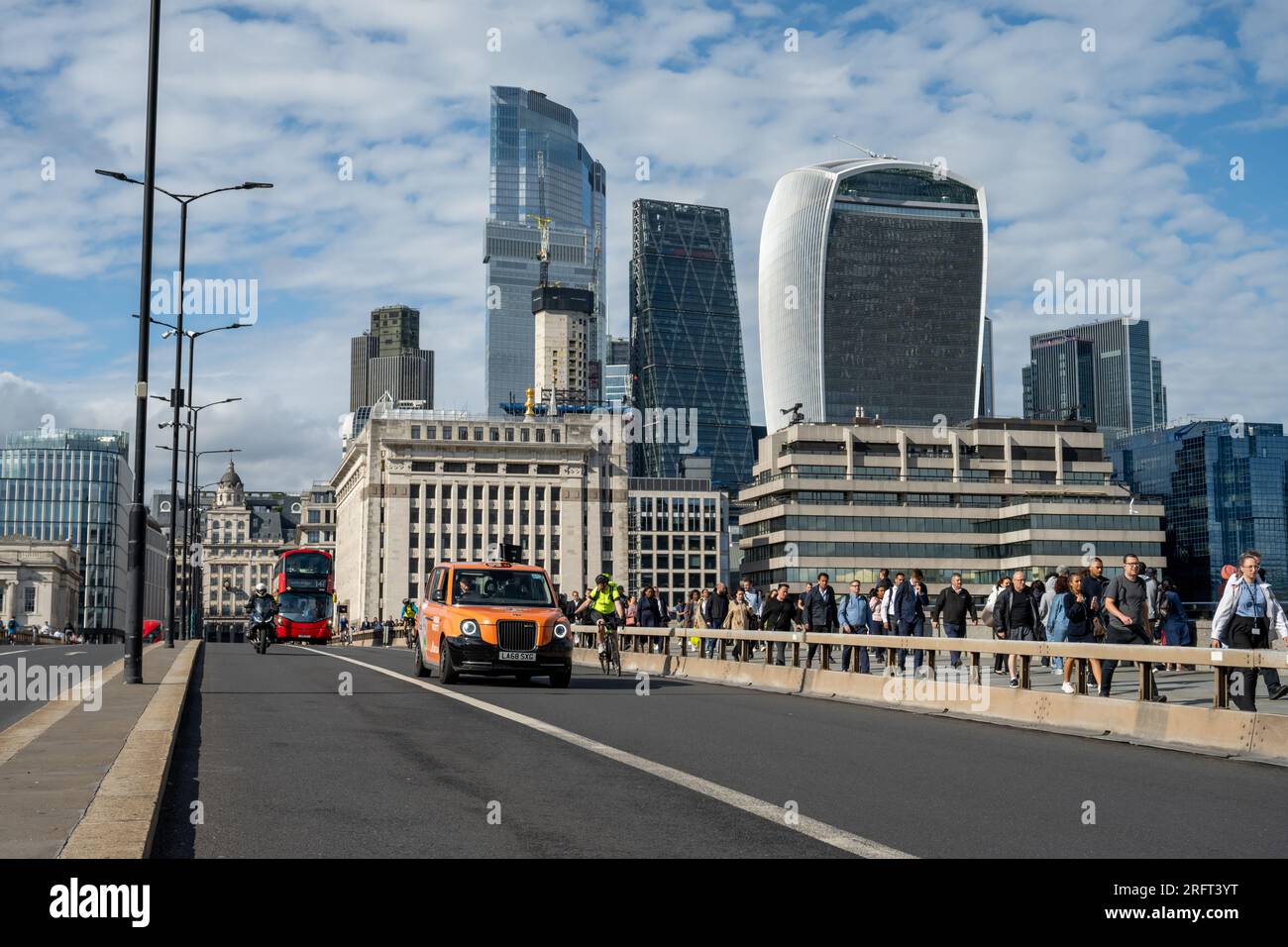 London, England, UK, 31st July 2023. City of London during the evening ...