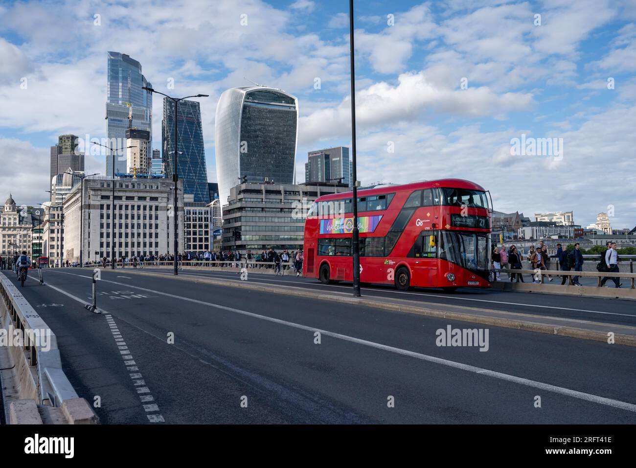 London, England, UK, 31st July 2023. City of London during the evening ...