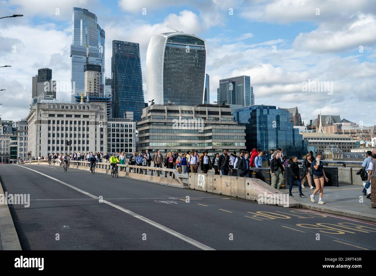 London, England, UK, 31st July 2023. City of London during the evening ...