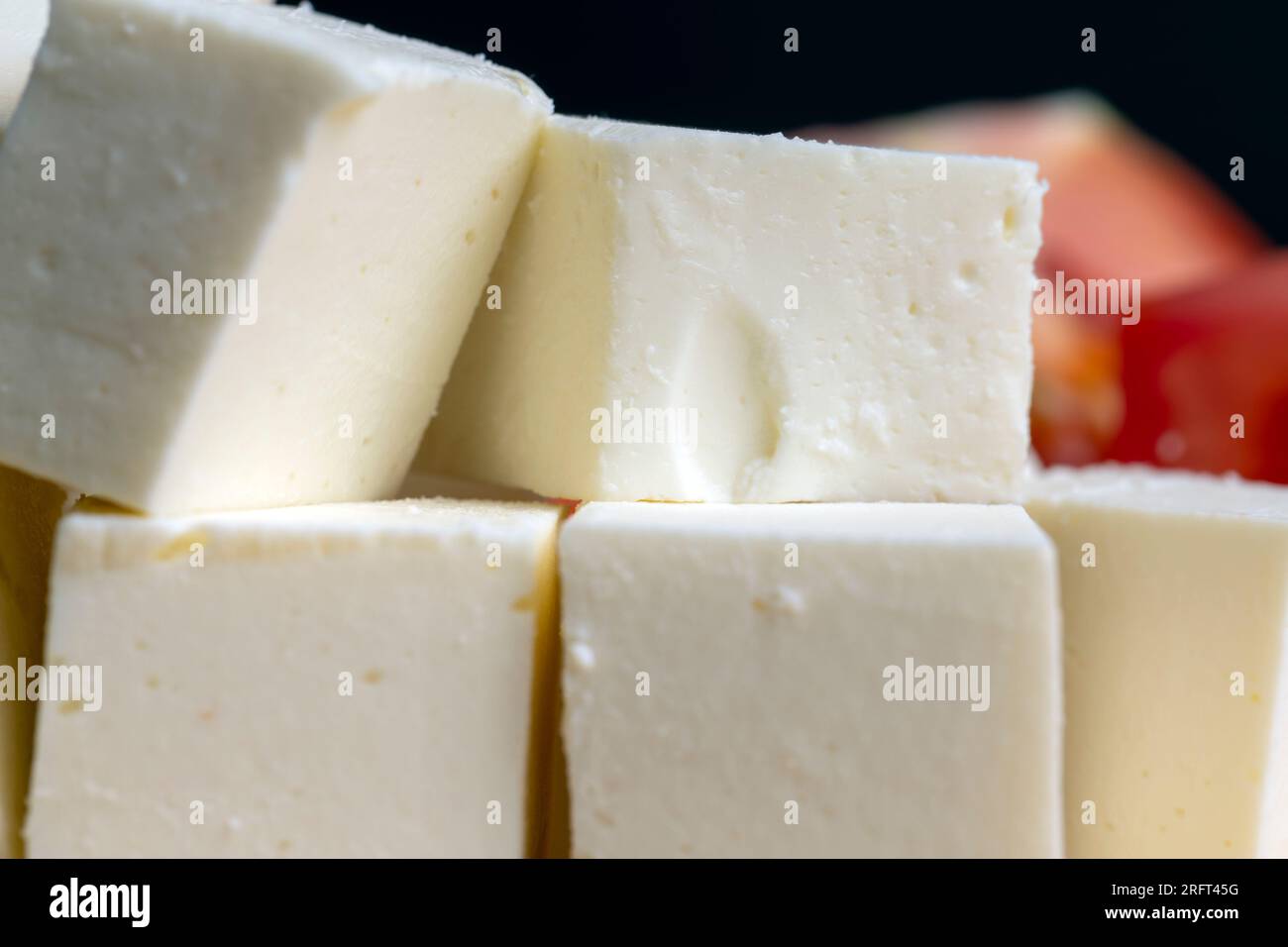 White soft cheese is used in salads, soft white cheese made from cow's ...