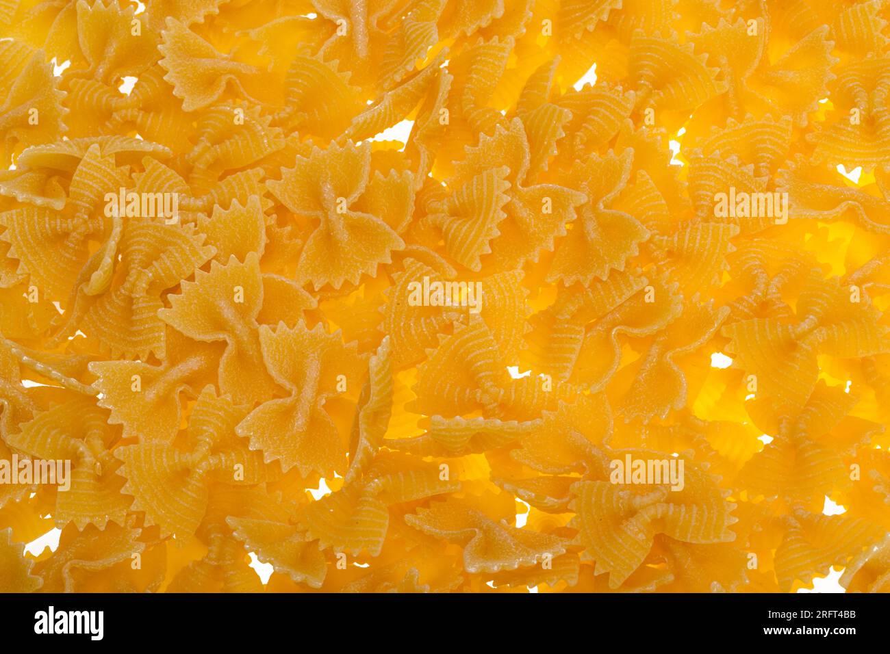 pasta bows isolated on white background Stock Photo - Alamy