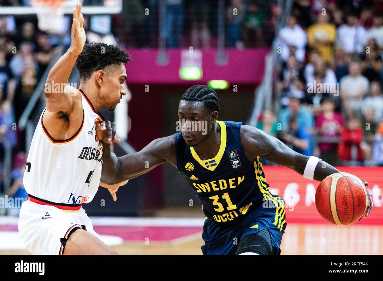 Bonn, Germany. 05th Aug, 2023. Basketball: International match, Germany ...