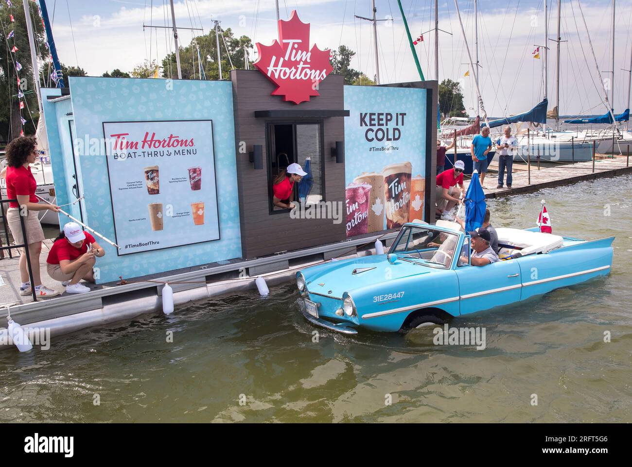 Port Perry, Canada. 05th Aug, 2023. Rick Lloyd, from Pickering, with ...