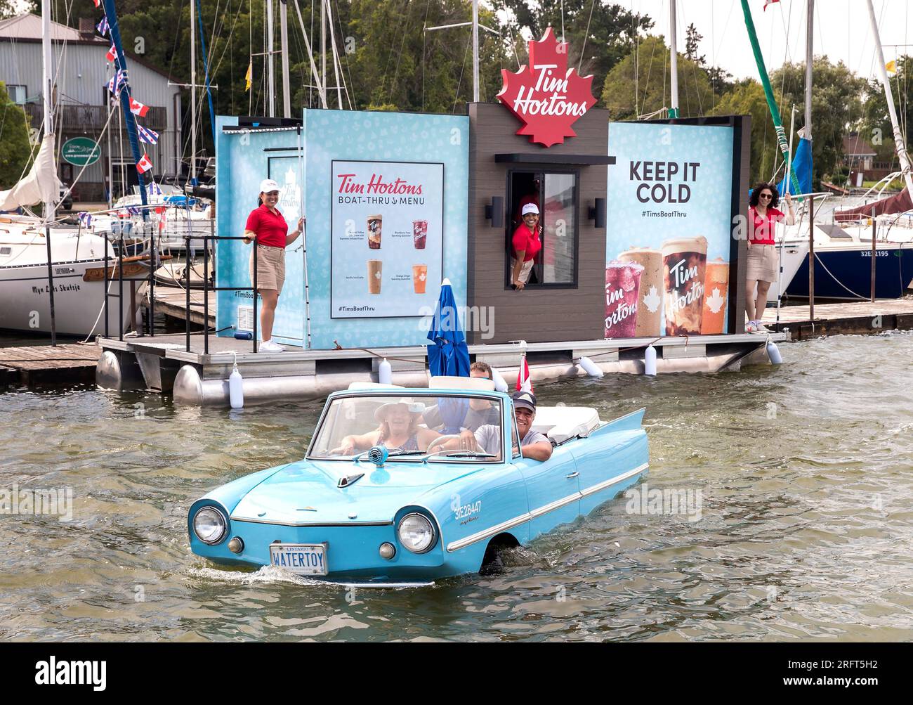 Port Perry, Canada. 05th Aug, 2023. Rick Lloyd, from Pickering, with ...