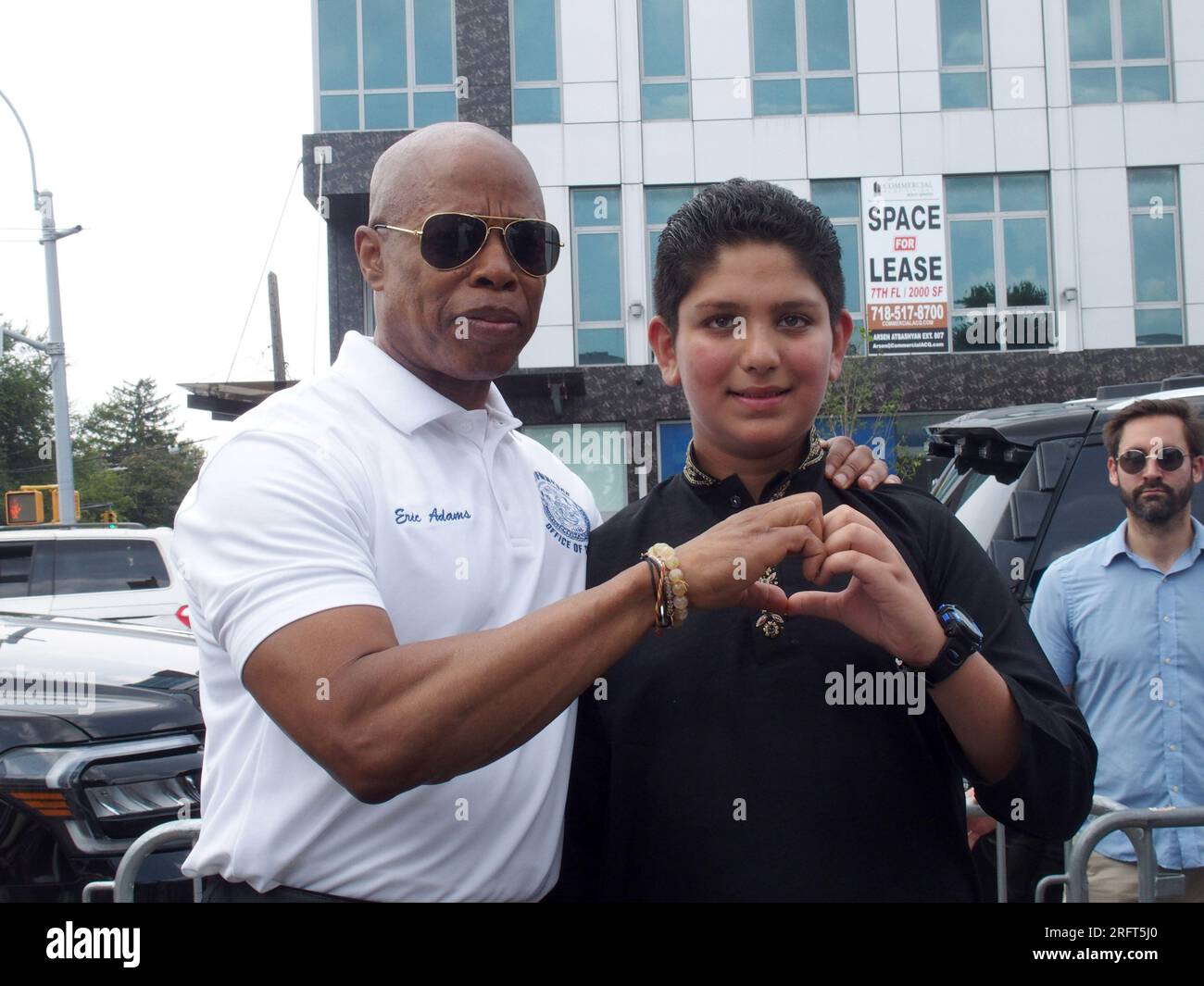 New York, New York, USA. 5th Aug, 2023. NEW YORK, Mayor Eric Adams with ...