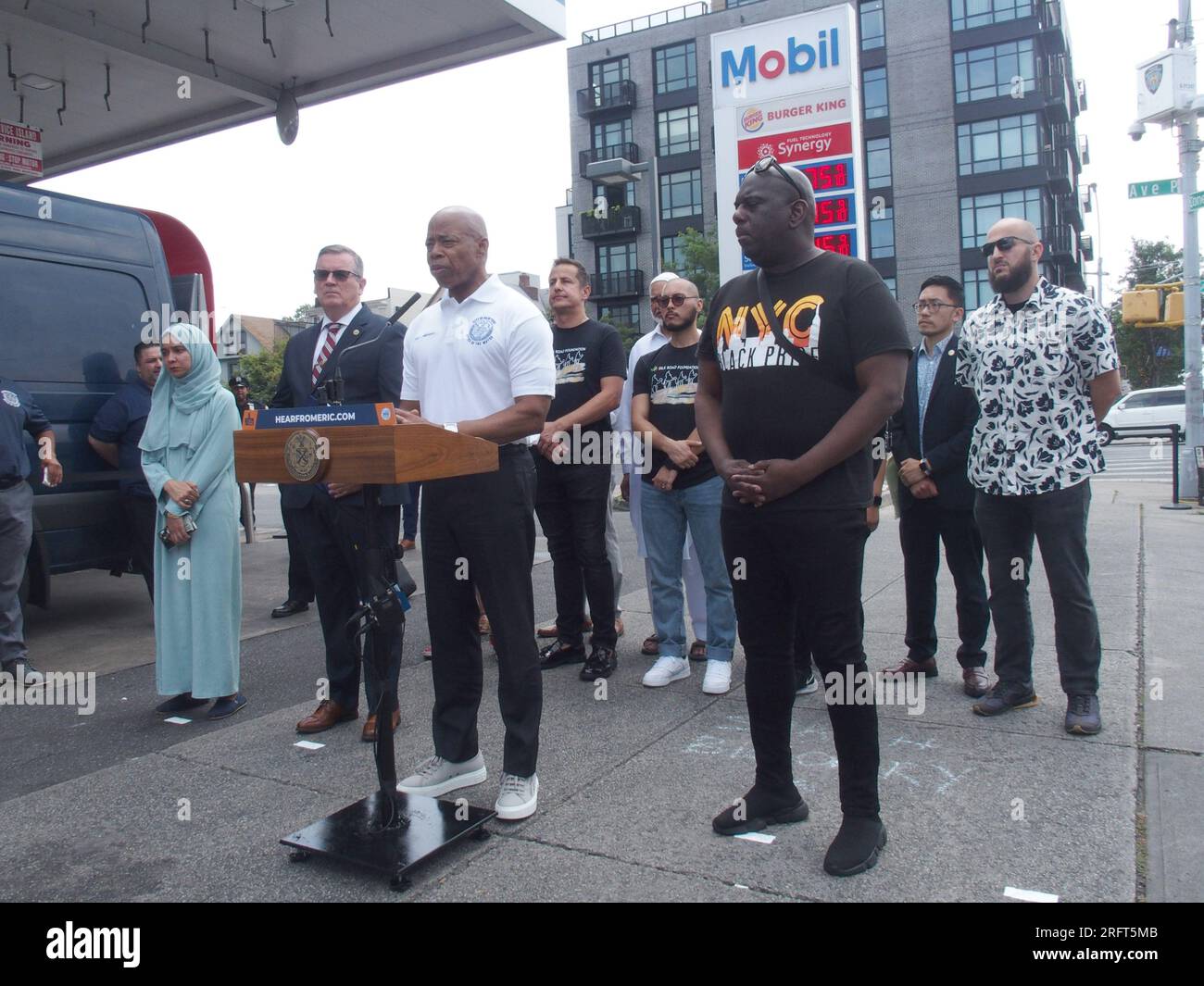 New York, New York, USA. 5th Aug, 2023. NEW YORK, Mayor Eric Adams with ...