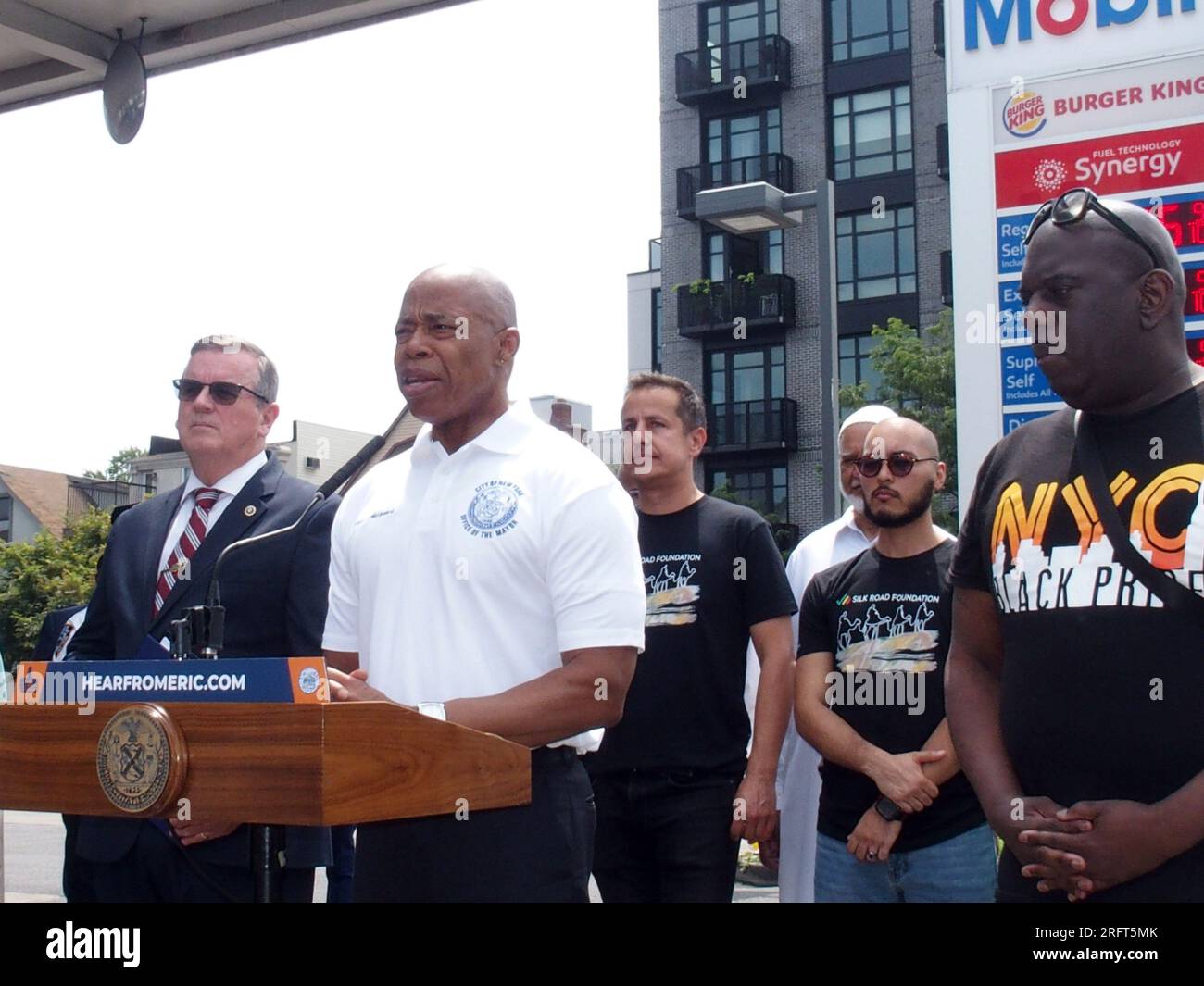 New York, New York, USA. 5th Aug, 2023. NEW YORK, Mayor Eric Adams with ...