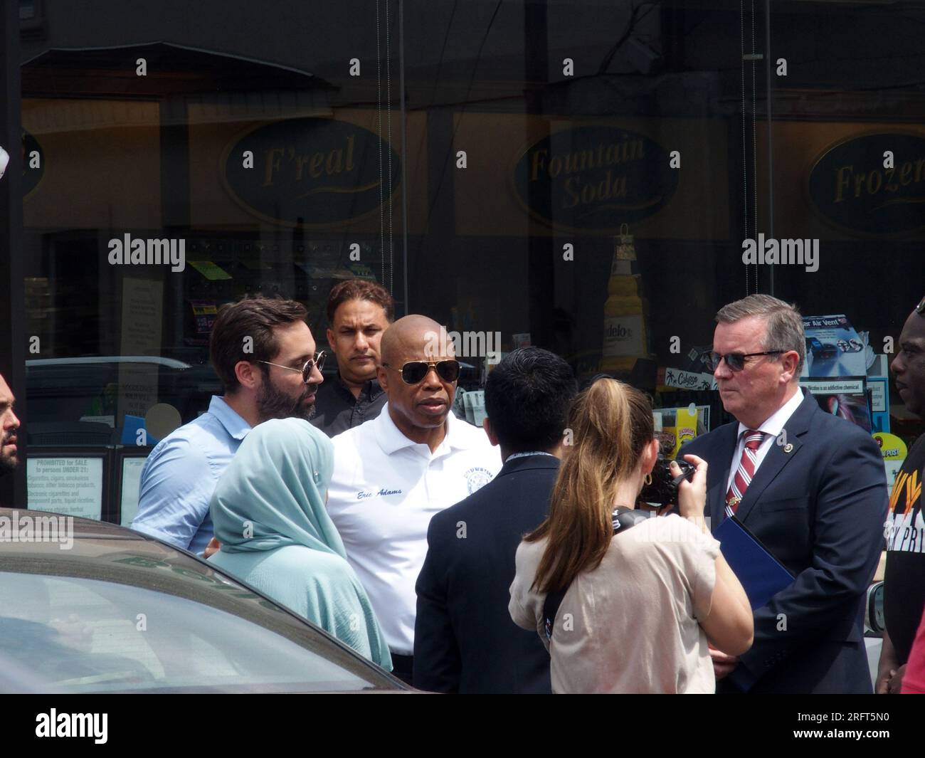 New York, New York, USA. 5th Aug, 2023. NEW YORK, Mayor Eric Adams with ...