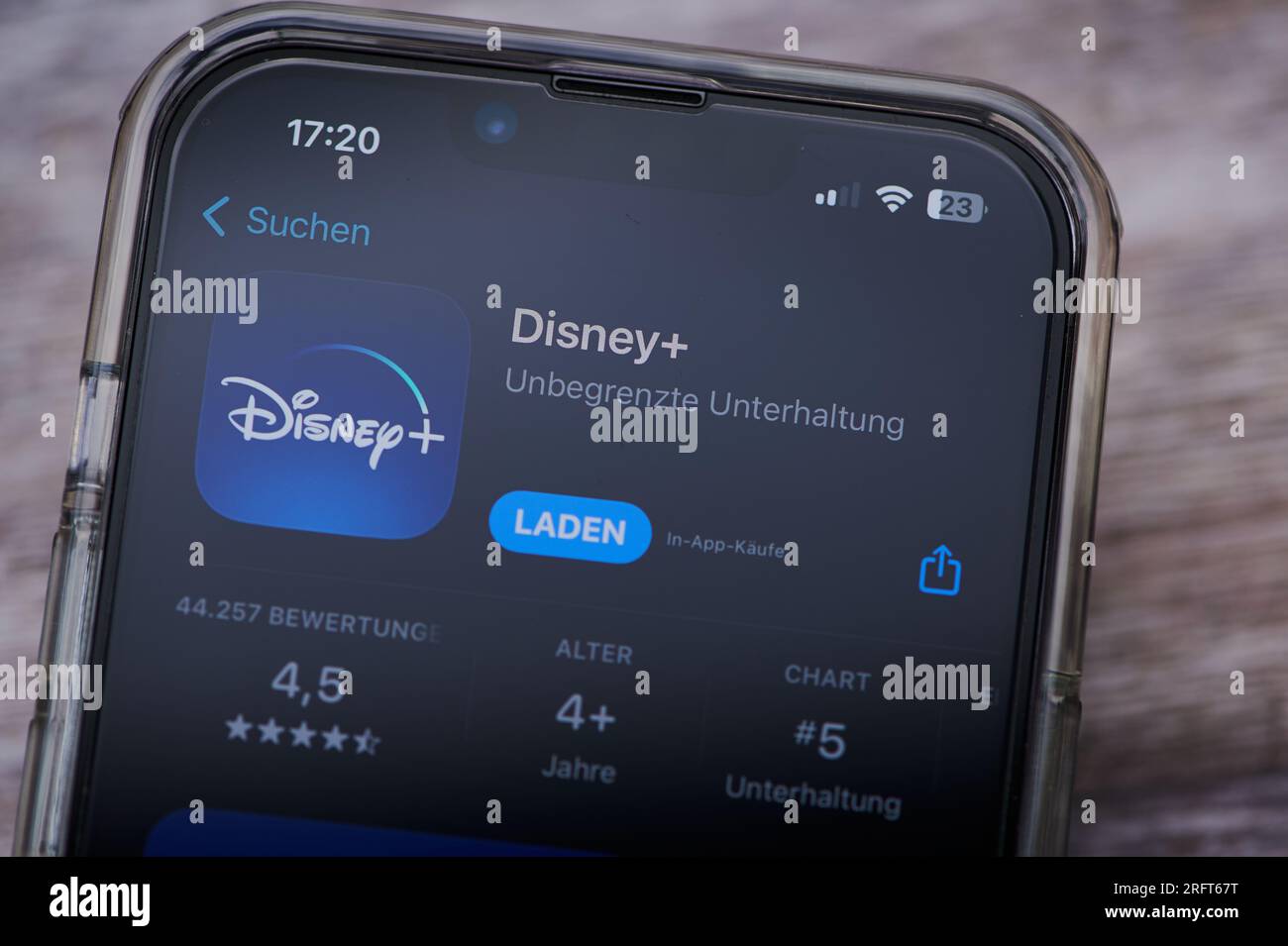 Mainz, Germany - August 02, 2023: icon of the Disney app on a German ...