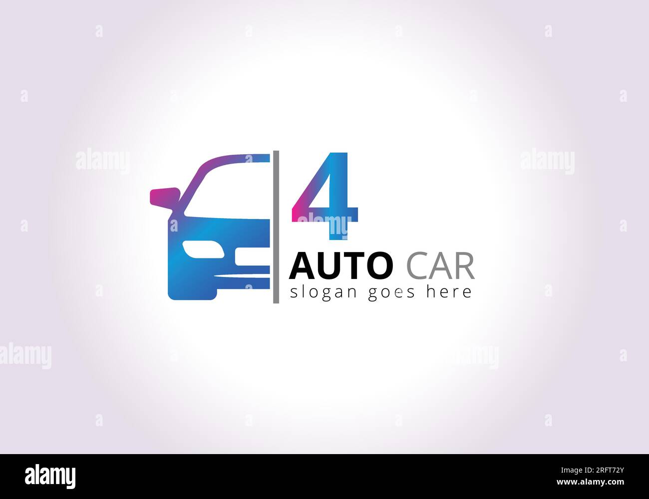 Letter 4 Car Logo Design Template Inspiration, Vector Illustration ...
