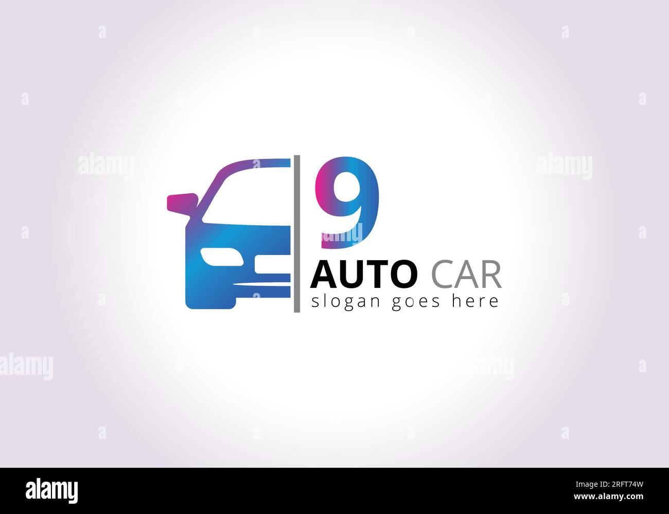 Letter 9 Car Logo Design Template Inspiration, Vector Illustration ...
