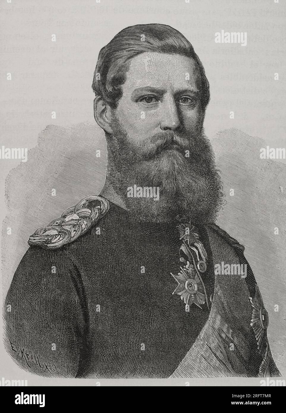 Commanding general of the austro prussian army hi-res stock photography ...