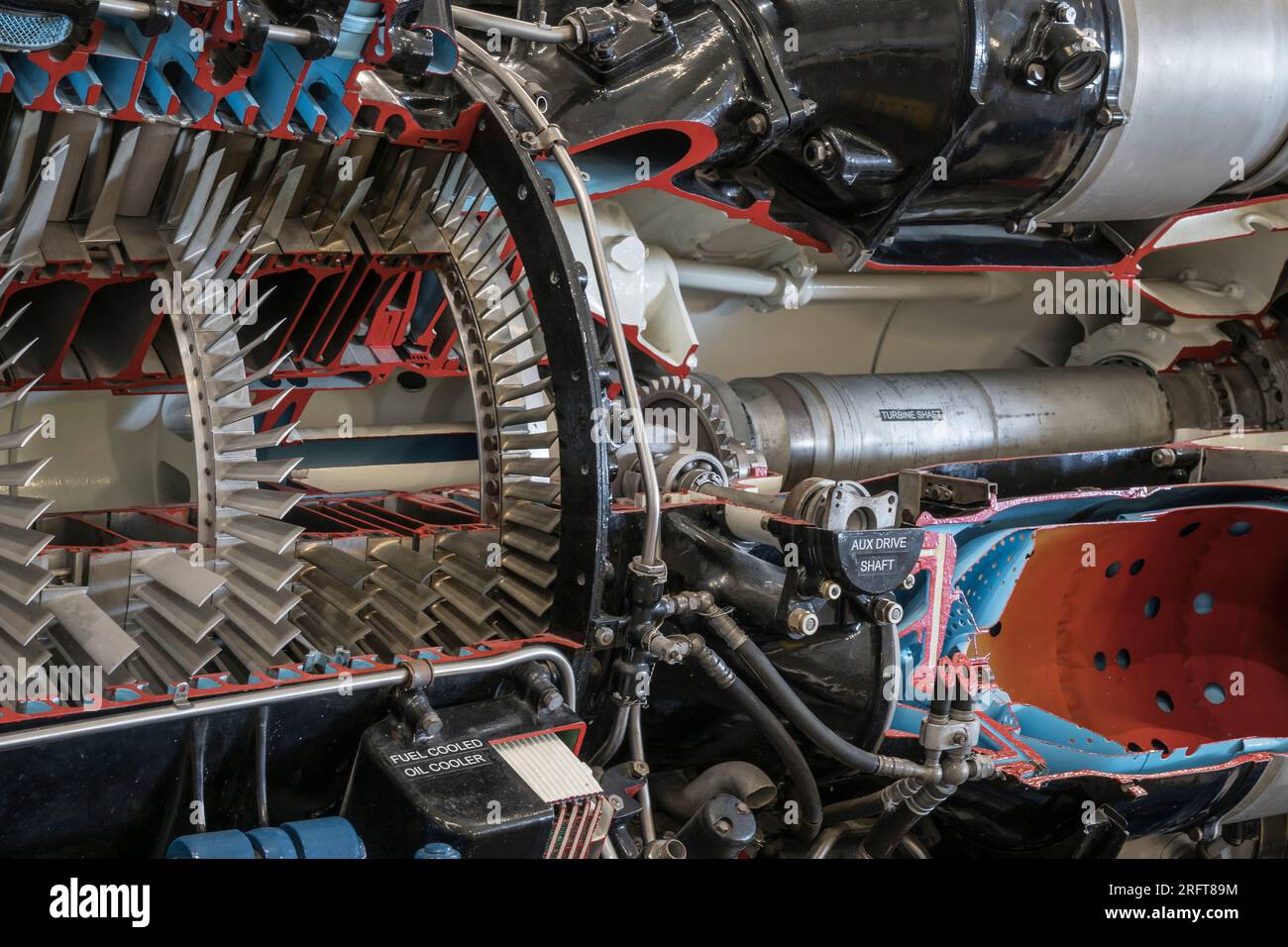 detail of a historic jet engine Stock Photo - Alamy