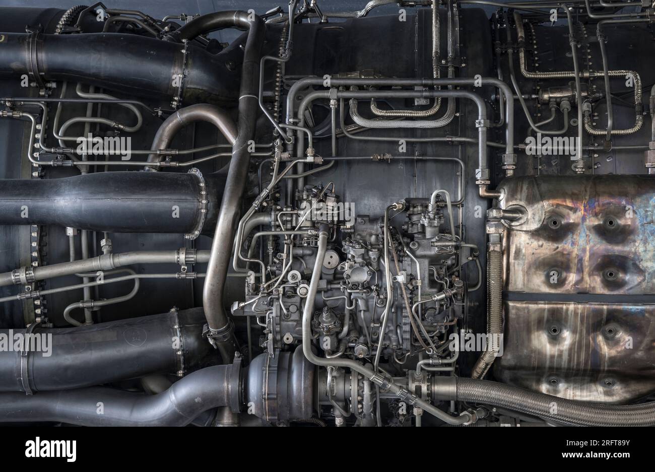 detail of a historic jet engine Stock Photo - Alamy