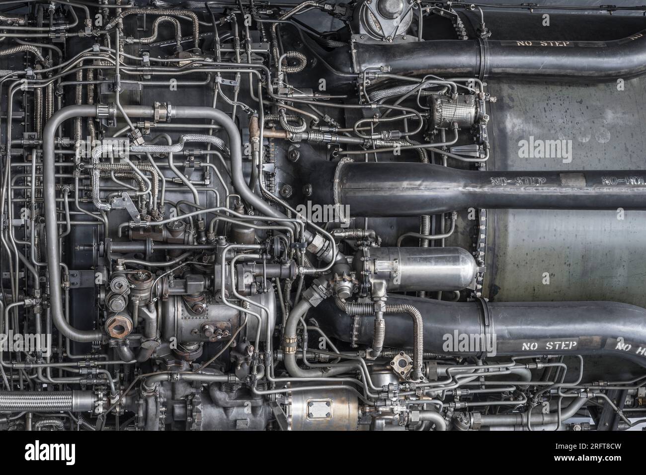 detail of a historic jet engine Stock Photo - Alamy