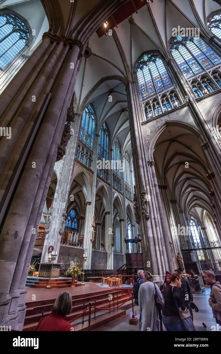 Cologne, Germany - september 26 2018: Wide angle interior view of the ...