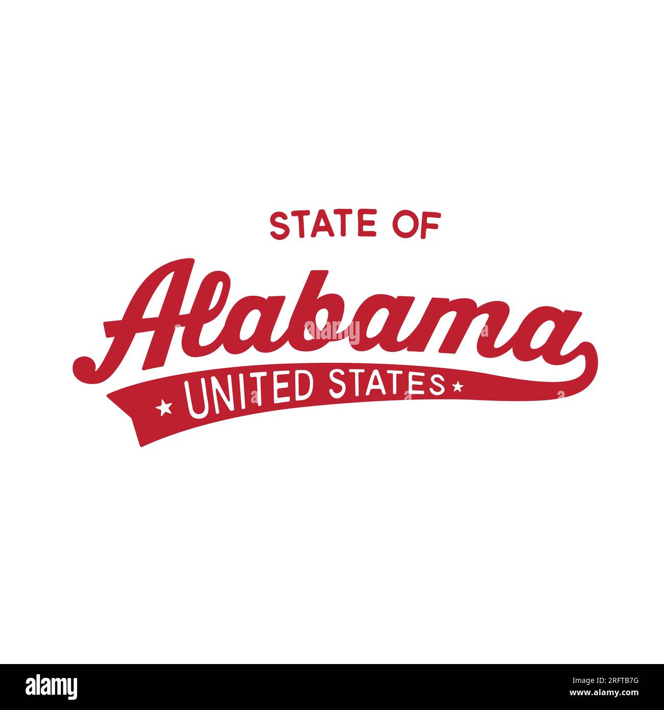State of Alabama lettering design. Alabama, United States, typography ...