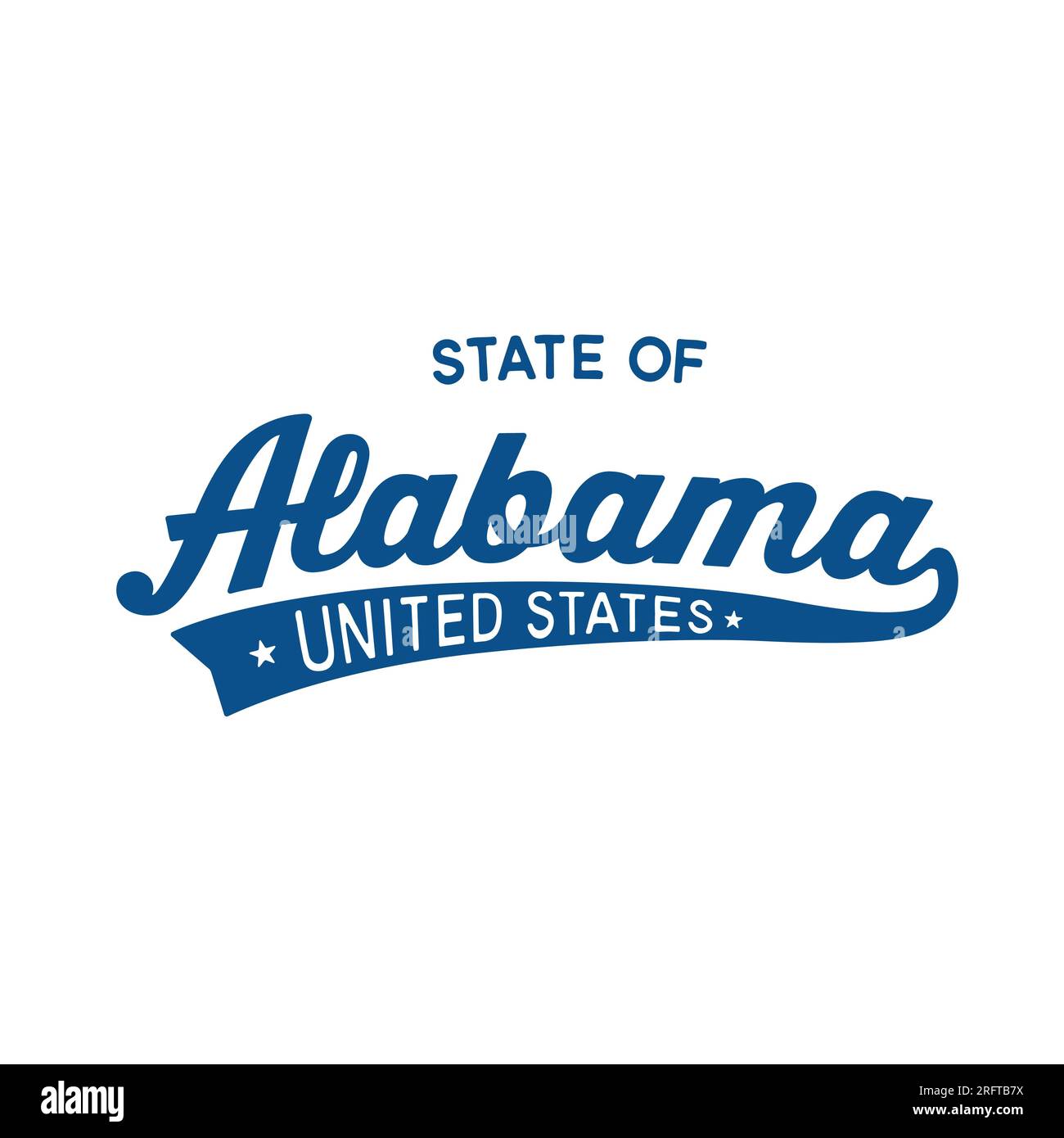 State of Alabama lettering design. Alabama, United States, typography ...