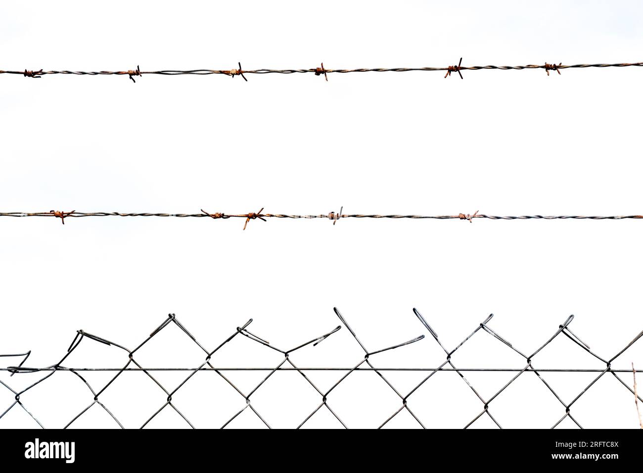 detail of a barbed wire Stock Photo - Alamy