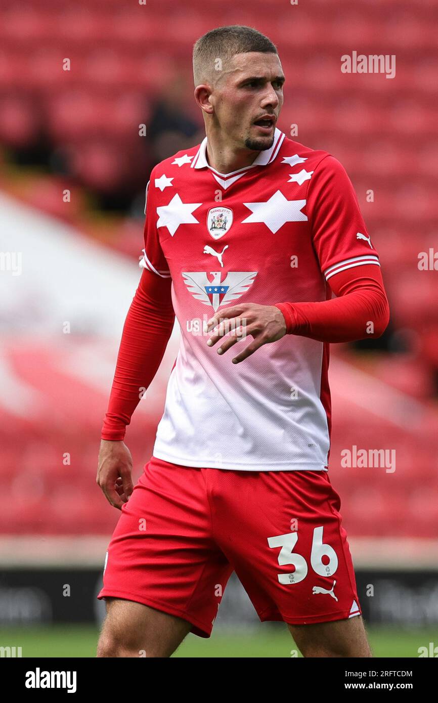 Max Watters #36 of Barnsley during the Sky Bet League 1 match Barnsley ...