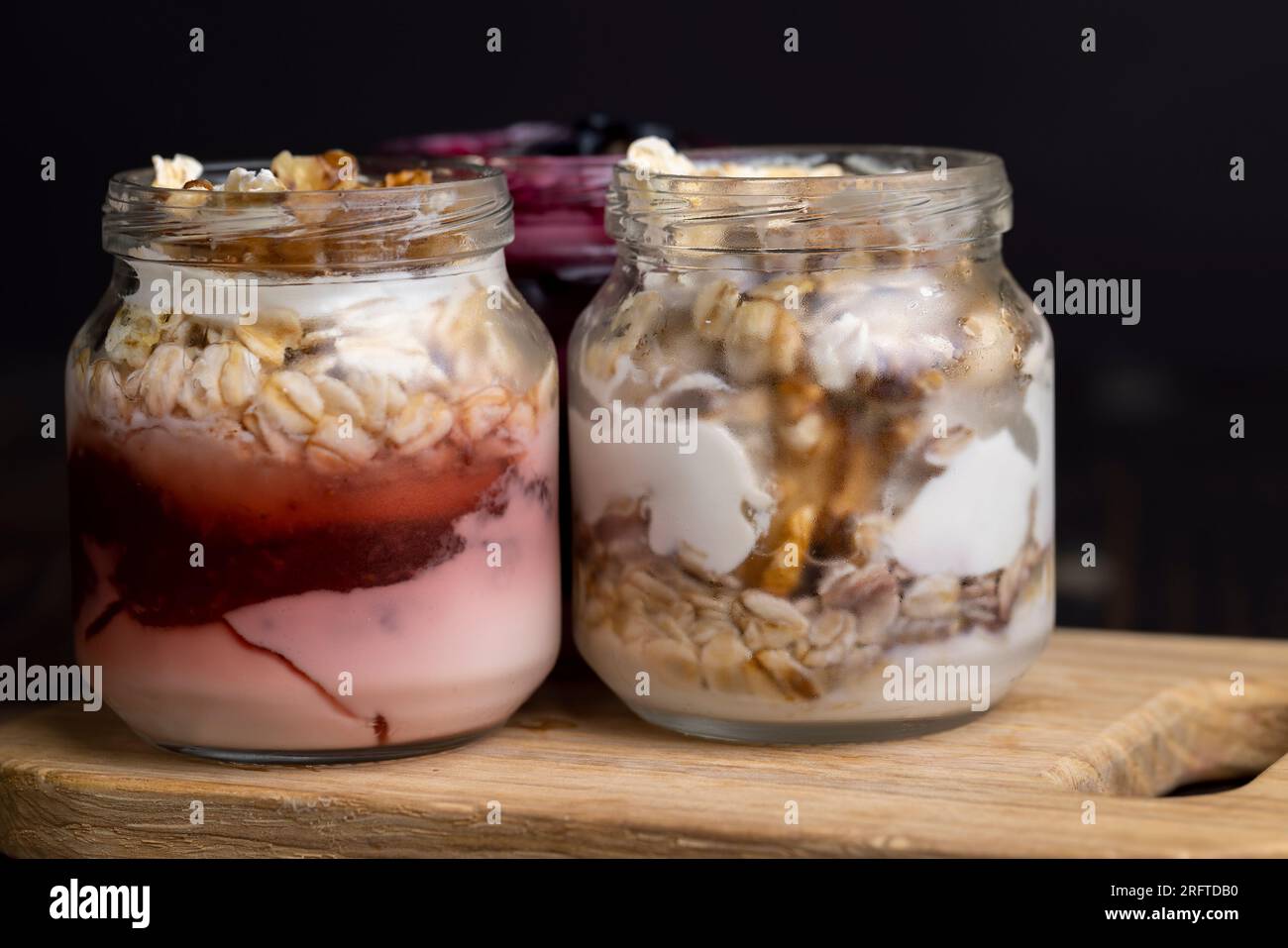 Spoiled yogurt with mold and sour taste, dangerous spoiled dairy ...