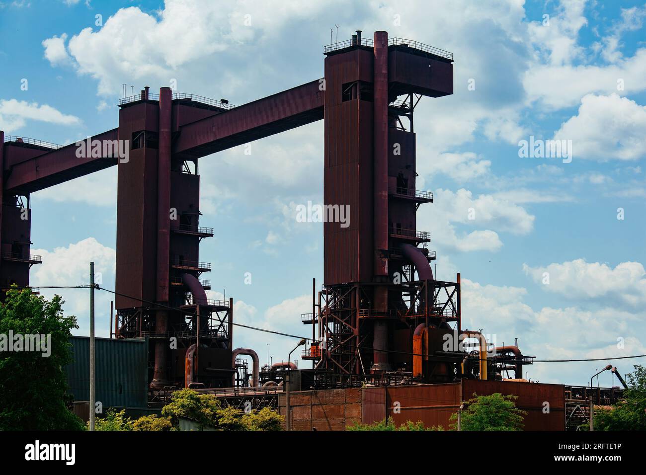 Blast furnace equipment of the metallurgical plant Stock Photo - Alamy