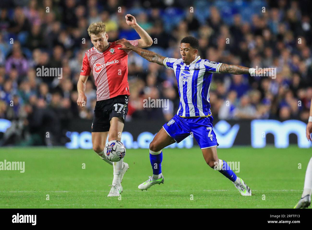 Sheffield, UK. 04th Aug, 2023. Southampton midfielder Stuart Armstrong ...