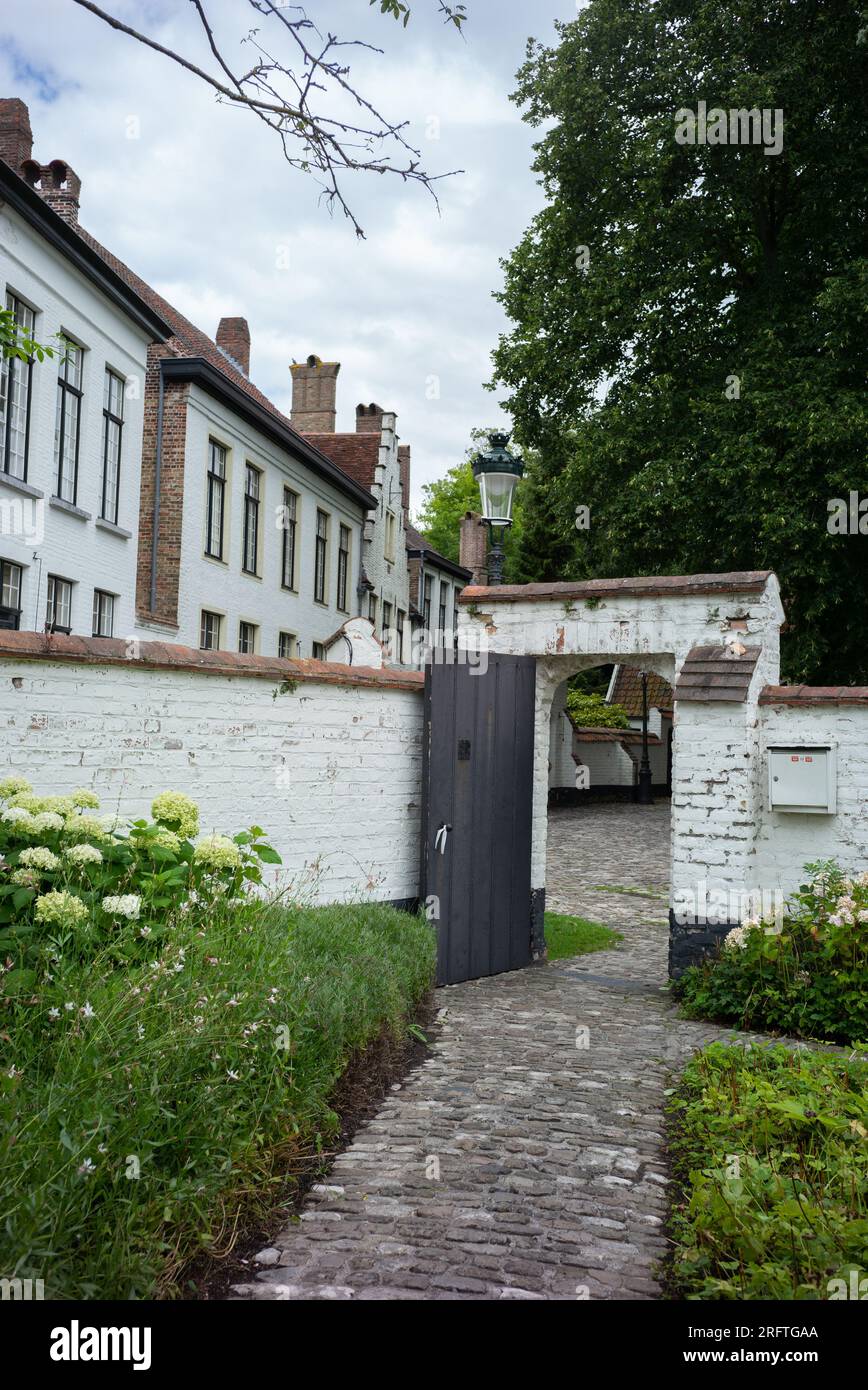 The Bruges Beguinage located in the historic center, dates from 1245 ...