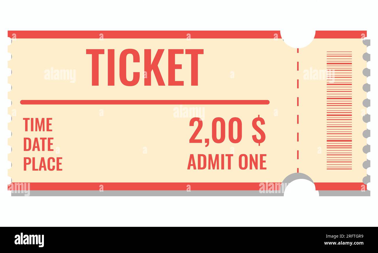 retro coupon, ticket. retro sticker Stock Vector Image & Art - Alamy