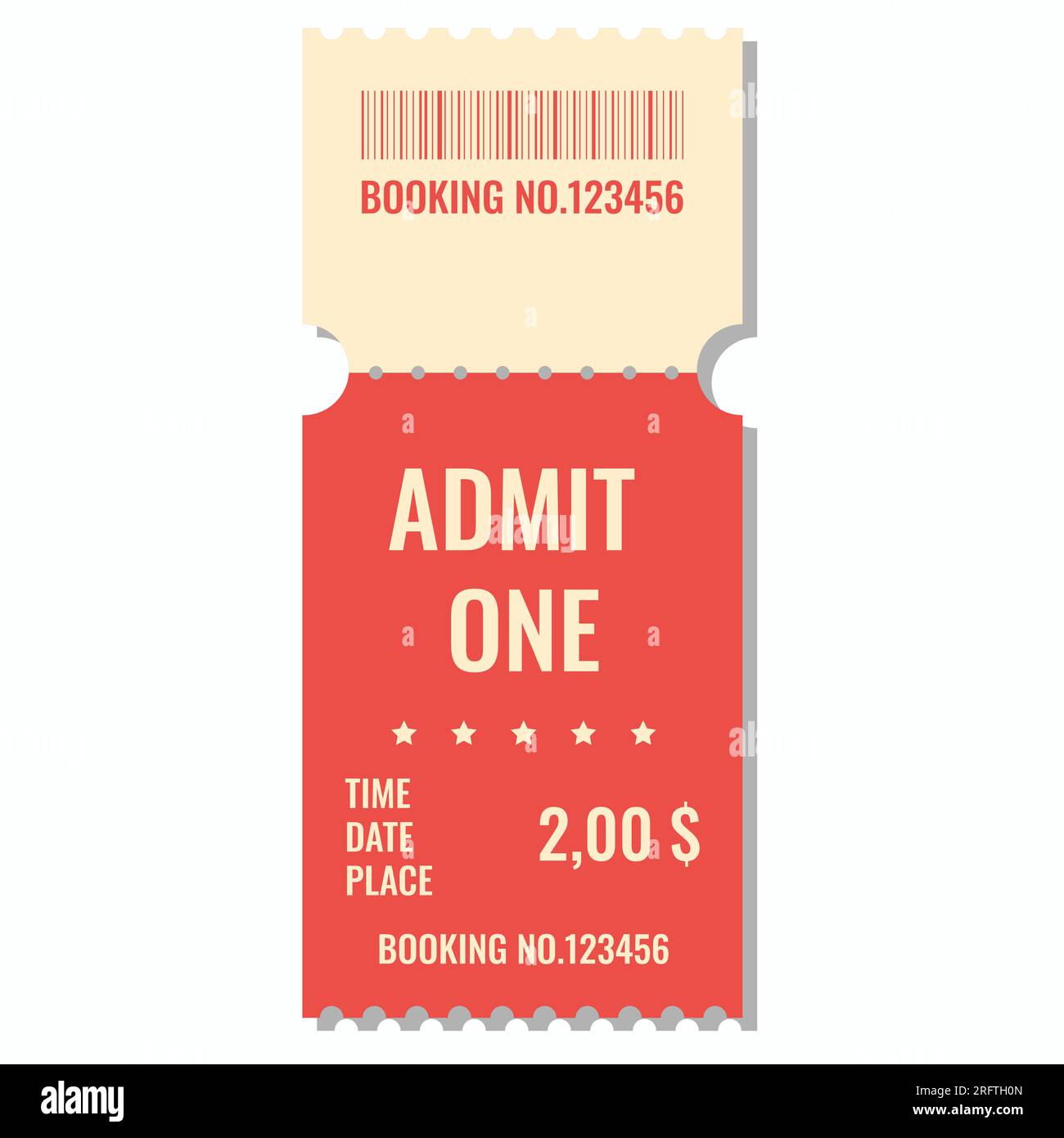 retro coupon, ticket. retro sticker Stock Vector Image & Art - Alamy