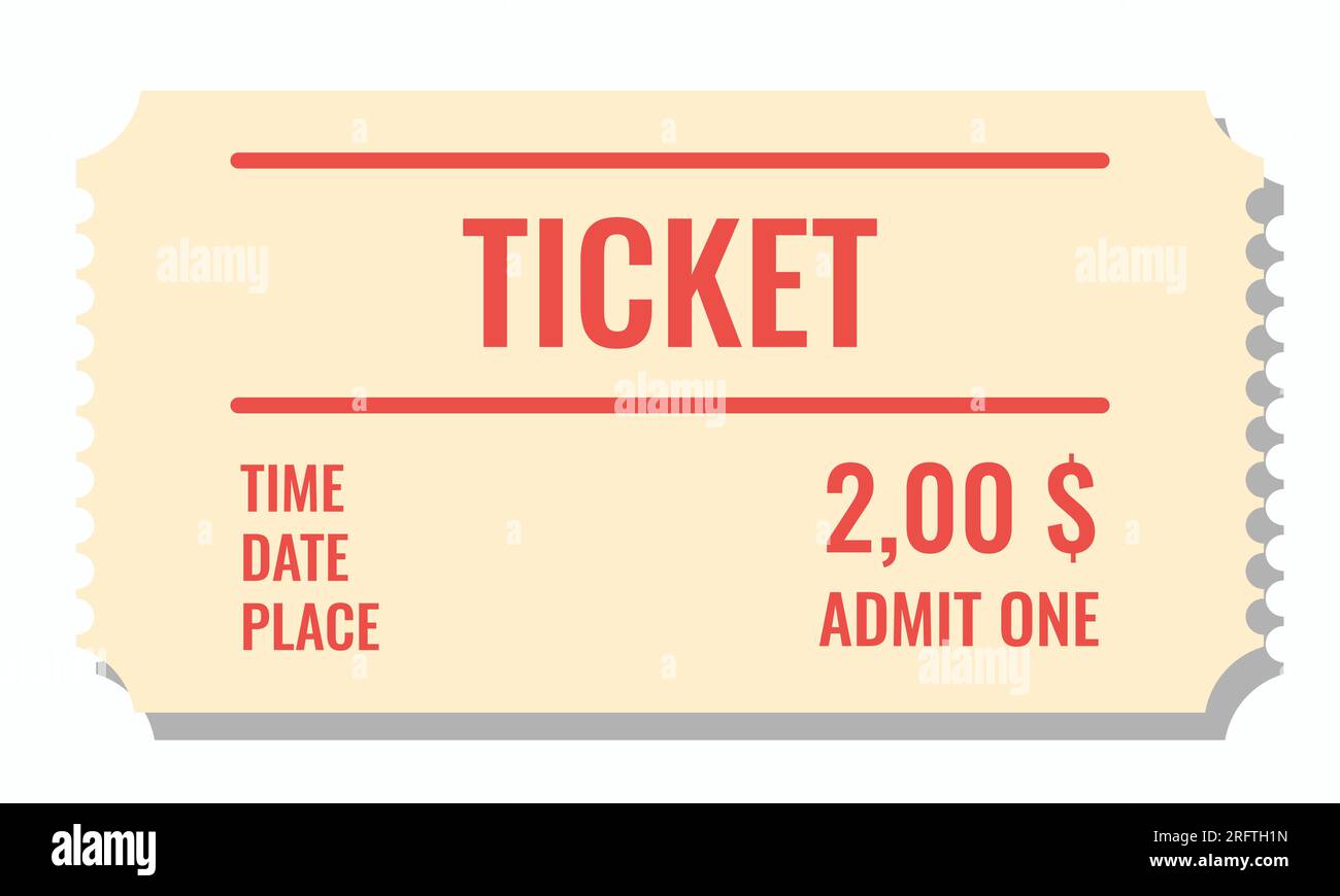 retro coupon, ticket. retro sticker Stock Vector Image & Art - Alamy