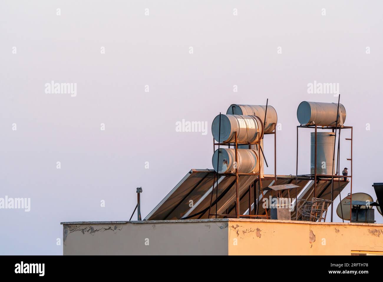 Solar water heater system hi-res stock photography and images - Alamy