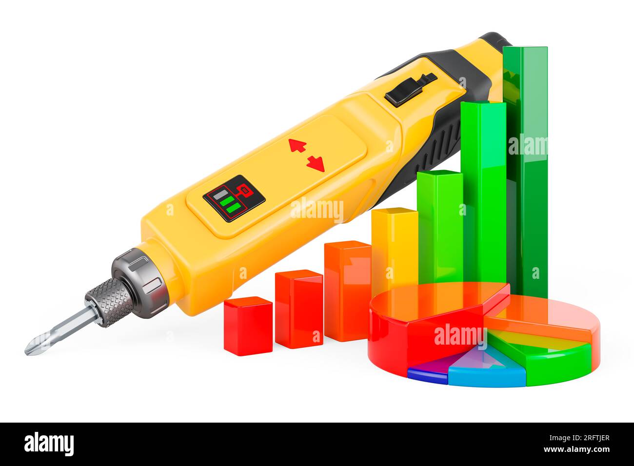Cordless Screwdriver, Electric Screw Driver with growth bar graph and ...