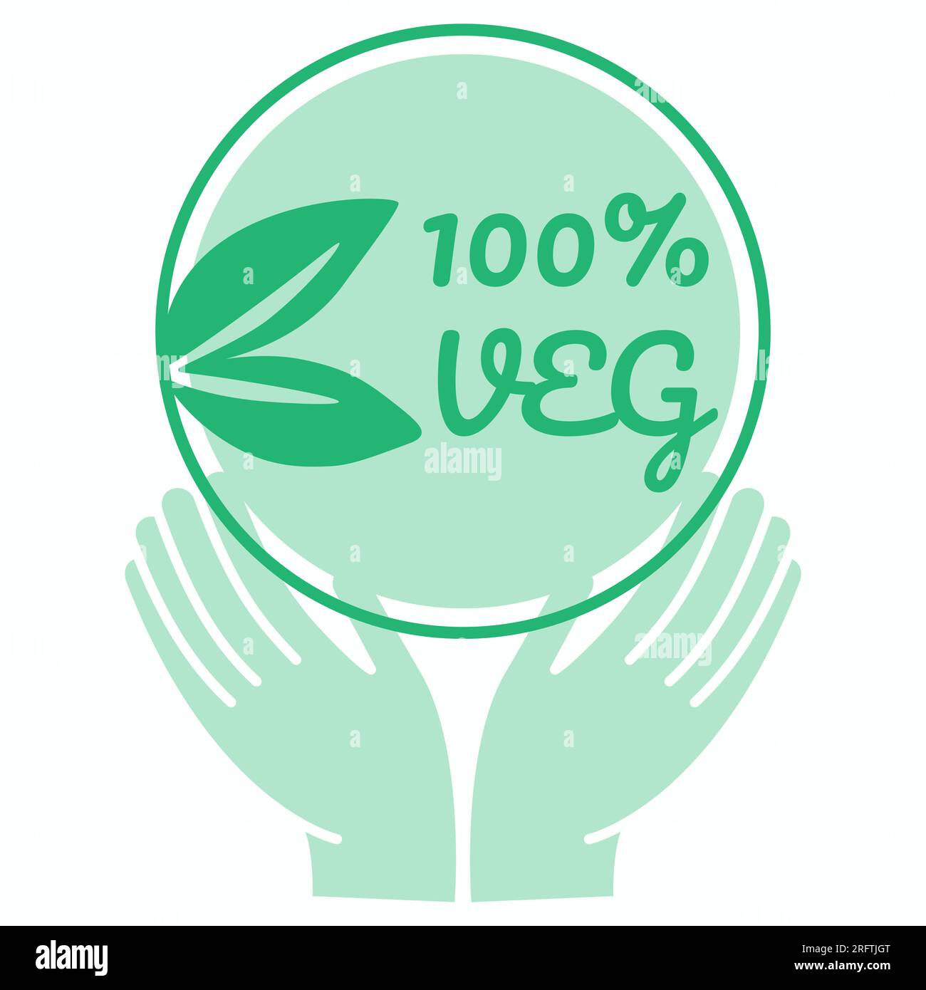 vegan icon. Bio, ecology, organic logo and badge Stock Vector Image ...