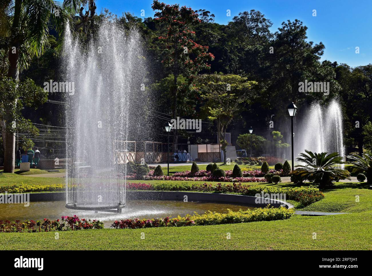 PETROPOLIS, RIO DE JANEIRO, BRAZIL - May 26, 2023: Fountains in the ...