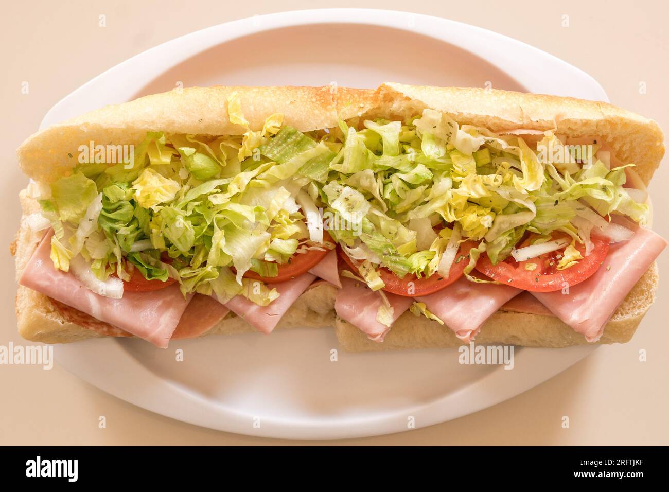 Italian sub sandwich Stock Photo - Alamy